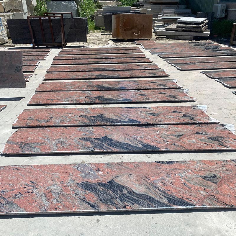 Symphony Red Granite Stone Rock Outdoor Slabs Tiles Parquet