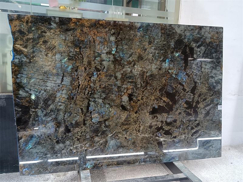 Labradorite Lemurian Blue Granite Kitchen Countertops Tiles