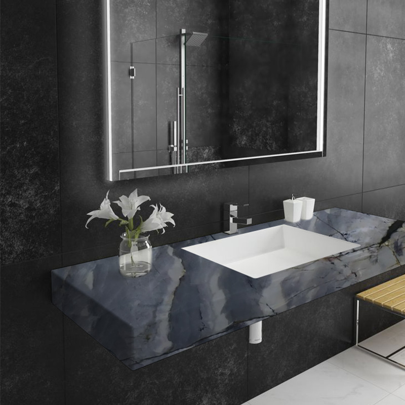 Ijen Blue Quartzite Slab Kitchen Bathroom Countertops