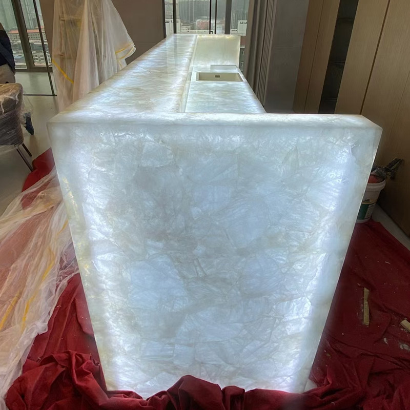 Ice River Onyx Slab Translucent Countertops Suppliers