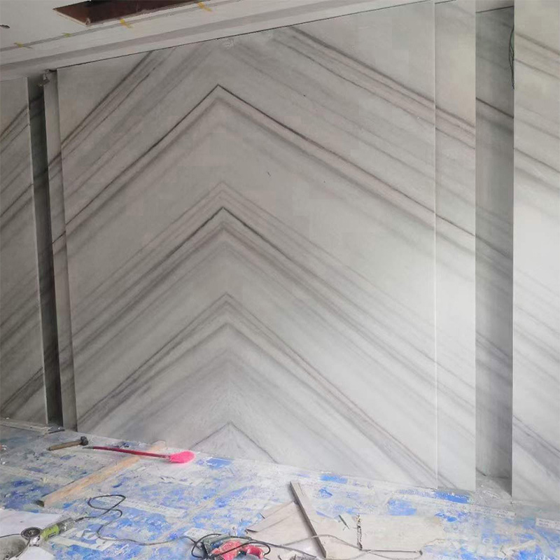 Columbia White Marble With Green Veins Slab Countertops