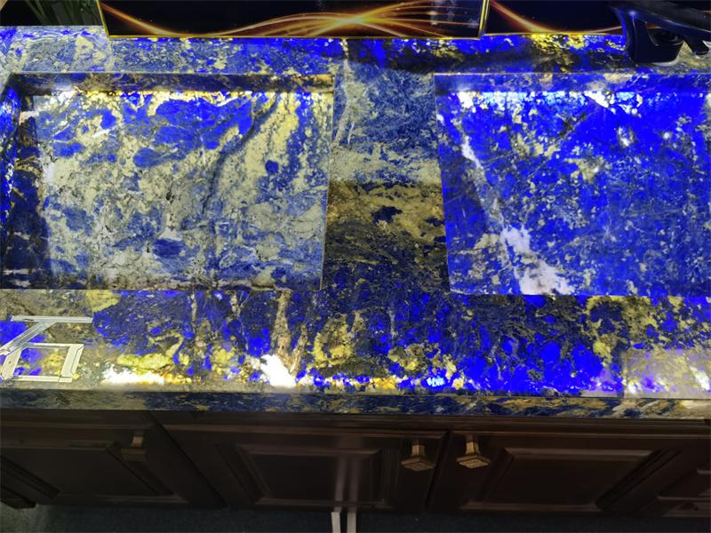 Bolivia Blue Sodalite Granite Slab Countertops