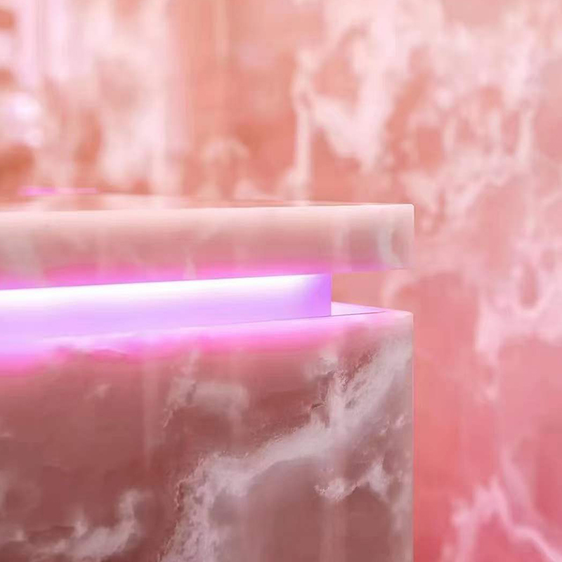 Natural Pink Onyx Stone Slab Jade Marble Factory Direct Sales