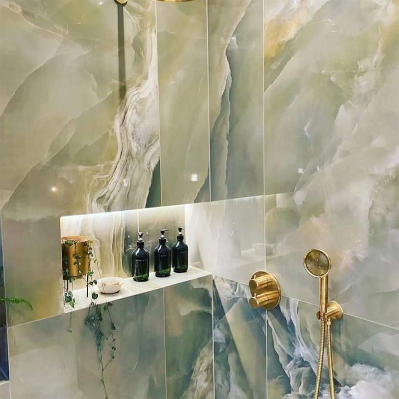 Natural Jade Green Onyx Slabs Countertops