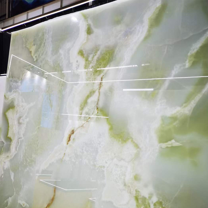 Natural Jade Green Onyx Slabs Countertops