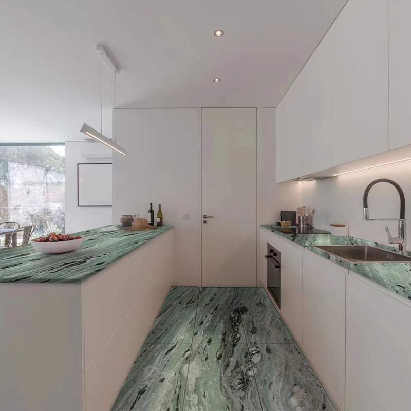 Green Cold Ice Jade Marble Countertops