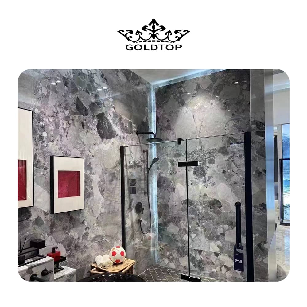 DaVinci Grey marble slab tiles Suppliers