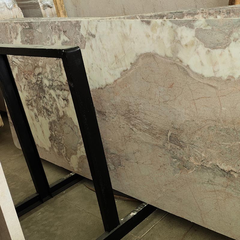 Peach Blossom Marble Slabs High-end customize Distributor