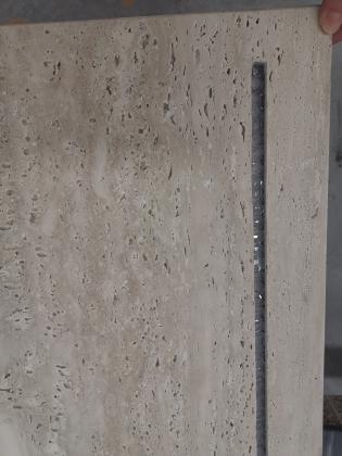 Grey Travertine Tiles Slabs With Groove