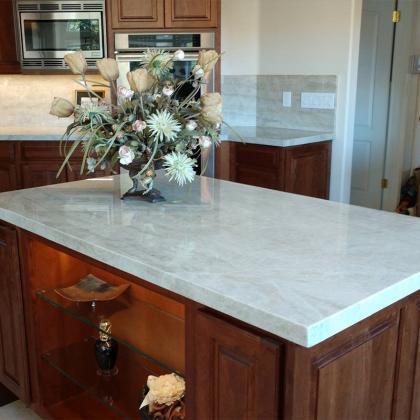 Brazil Iceberg White Quartzite Countertops