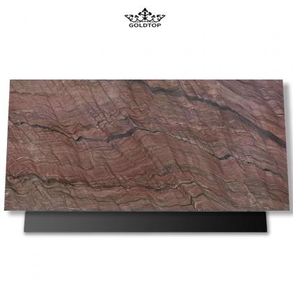 Red Silk Luxury Stone Marble Jade Slab Countertops