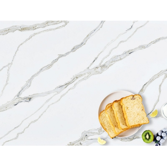 5073 Calacatta Everest White Quartz Countertops New Product ...
